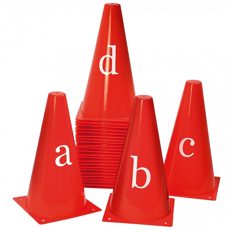 Letter cone set a-z