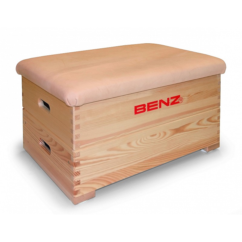 Vaulting box (small) 2 parts Colour beige Cover Bovine leather Parts 2 ...